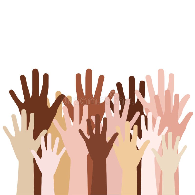 Many Hands Different Nations Support Stock Vector - Illustration of ...