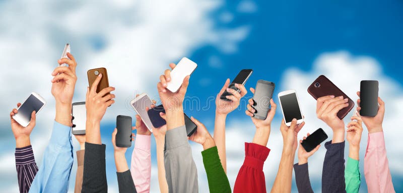 A Lot of Mobile Phones and Smartphones Next To the Testing Sign. Gadget ...