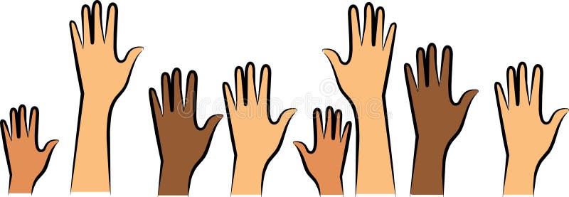 Many hands stock vector. Illustration of graphic, hands - 308203174