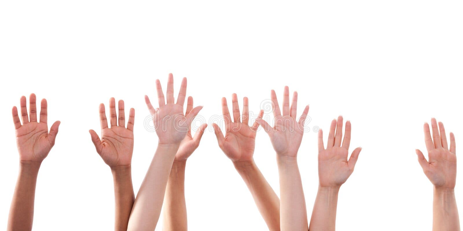 Raised hands stock photo. Image of assistance, human, group - 9437984