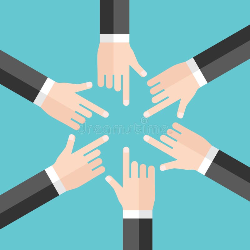 Many Hands, Responsibility Concept Stock Vector - Illustration of ...