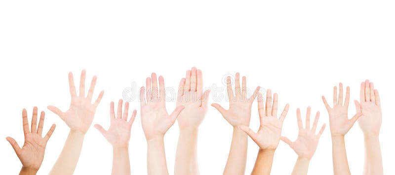 Hands on a White Computer Keyboard Stock Image - Image of business ...
