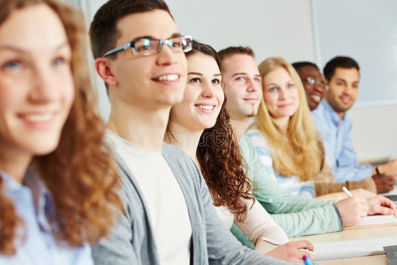 Many Students Learning in Class Stock Photo - Image of people, class ...