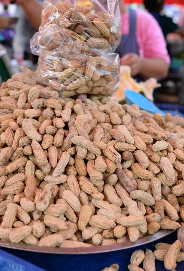 Many Hard-boiled Peanuts in a Basin Stock Photo - Image of eating ...