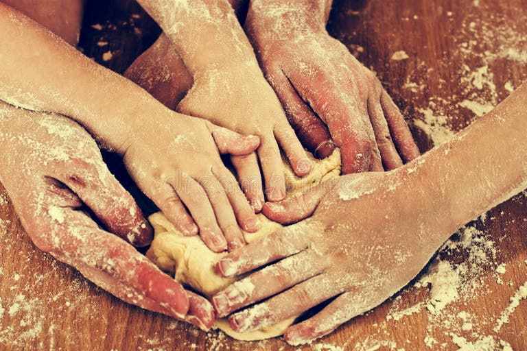 Many hard-working hands stock image. Image of bake, human - 30394719