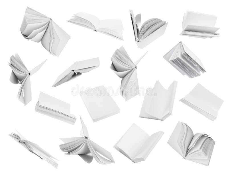 Books flying stock illustration. Illustration of editorial - 307316