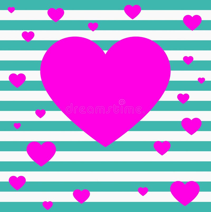 Many hearts, much love... stock illustration. Illustration of love ...