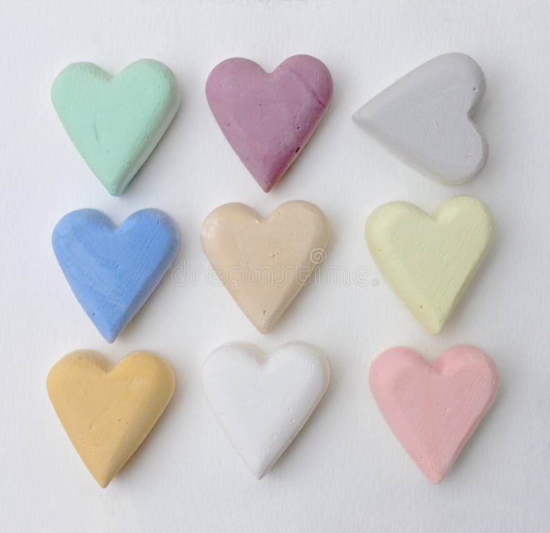 Pastel hearts stock photo. Image of pattern, heart, valentines - 53829214