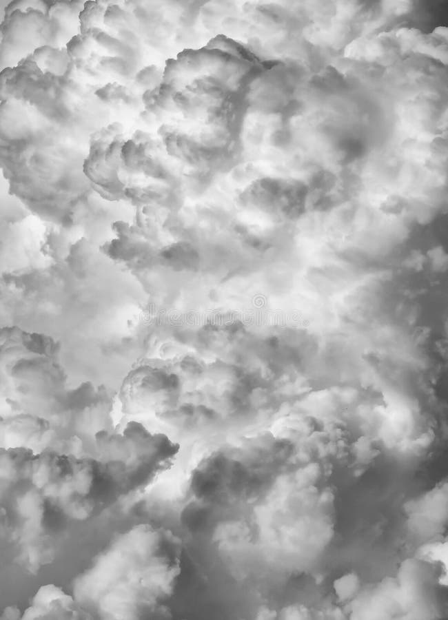 Many High Clouds, a Large Storm Cloud, Cloud Closeup Stock Photo - Image of space, weather ...