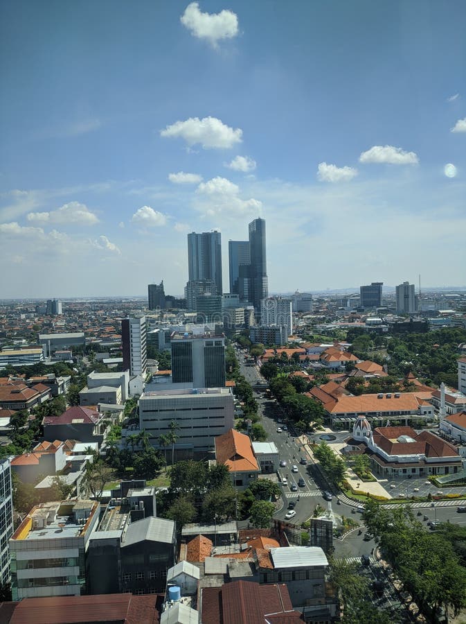 Many High-rise Buildings, Where Office Workers Do Their Work Stock ...