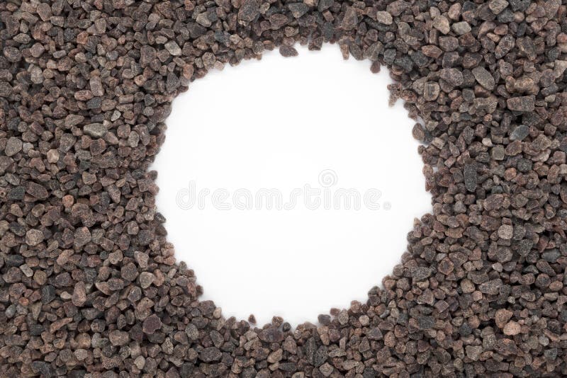 Many Himalayan Black Salt Texture for Background. Empty Middle Stock ...