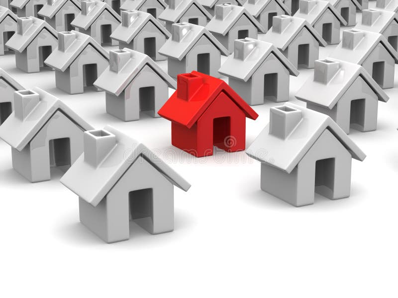 Cursors and house stock illustration. Illustration of direction - 15411571