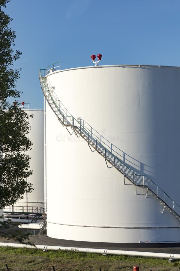 Many huge white silos stock photo. Image of farm, blue - 91408828