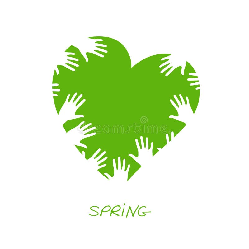 Spring. Simple Cute Illustration. Illustration on White Background ...
