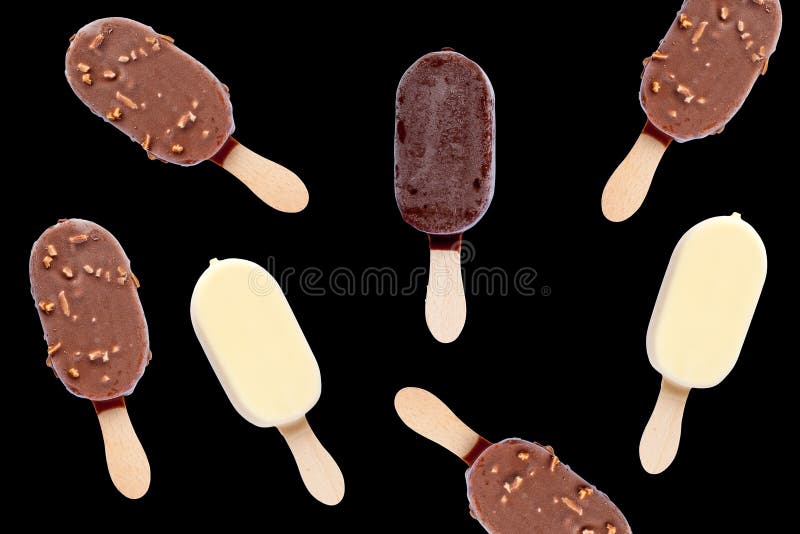 Many Ice Creams Black Background Stock Photos - Free & Royalty-Free ...