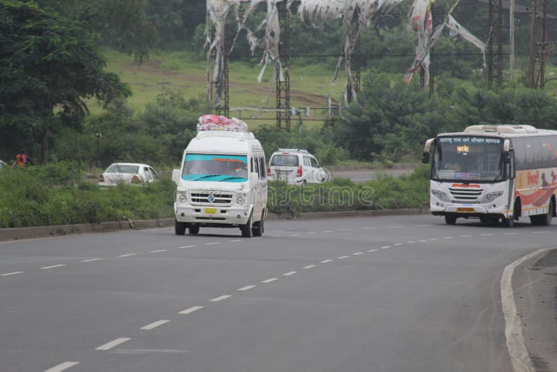 Vehicle Movement on Modern Roads in India Editorial Stock Photo - Image ...