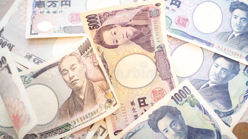 Many of the Japanese Yen Bank Notes Currency Stock Photo - Image of ...