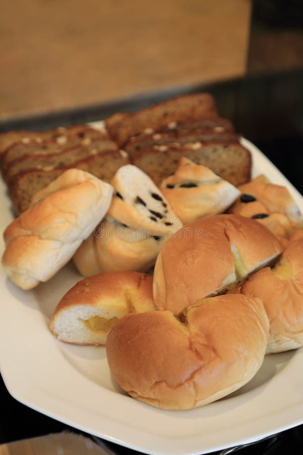 Many Kind of Breads for Breakfast Stock Image - Image of flour, cafe ...
