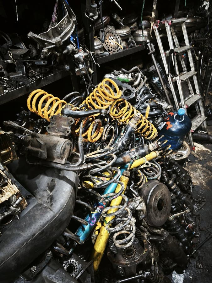 Many Kind of Used Car Parts Stock Photo - Image of vehicle, used: 354855758