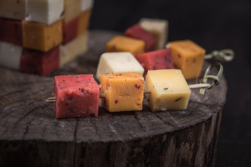 Many kinds of cheeses stock image. Image of french, italian - 59542717
