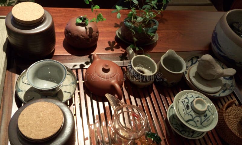 Tea sets and tea stock photo. Image of room, elegant - 157398084