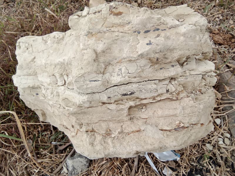 Many Layers of Ancient Soil are Petrified Stock Photo - Image of ...