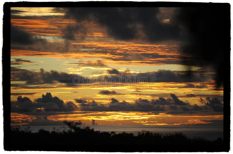 Clouds in Sunset stock image. Image of beauty, outcropping - 125873309