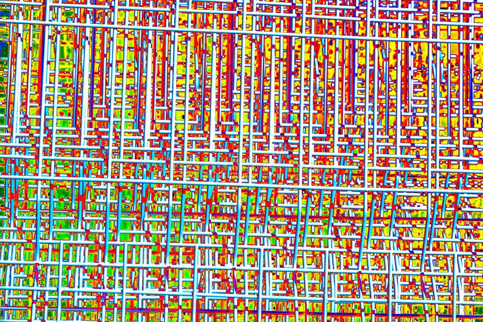 Many Layers of Lattice in a Modified Color Scheme, a Bright Abstract ...