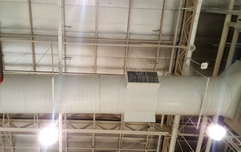 Light on Roof Inside the Big Hall Stock Photo - Image of ceiling, metal ...