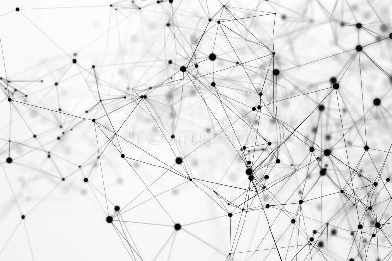 Many Lines Connecting Dots, Concept Image for Networks, Global Economy ...