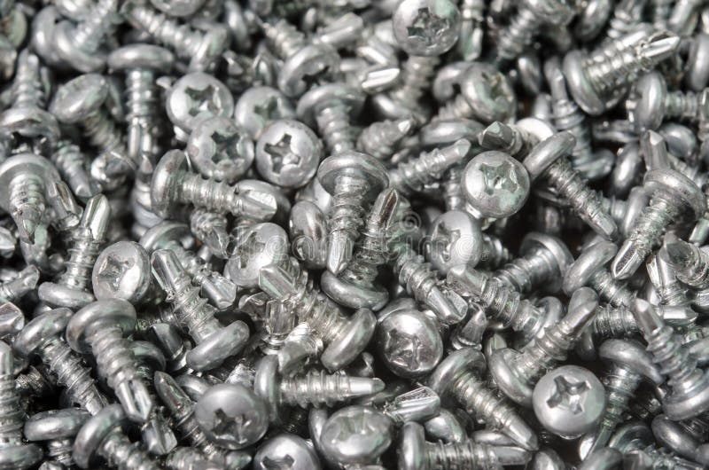 Many little screws stock image. Image of craft, closeup - 67948323