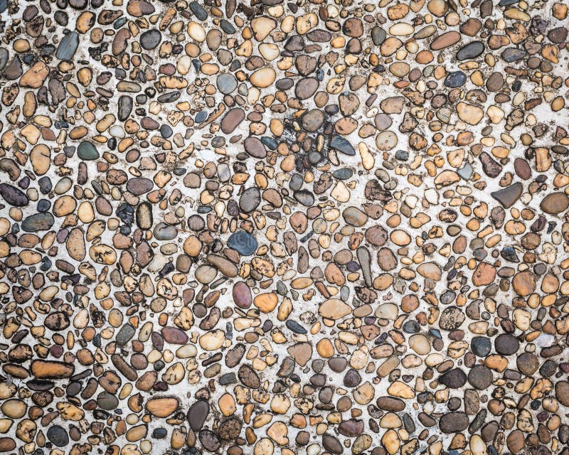 Many Little Stone are in Concrete Floor Background Stock Image - Image ...