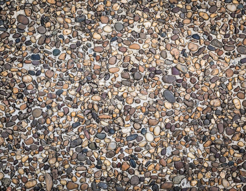 Many Little Stone are in Concrete Floor Background Stock Image - Image ...