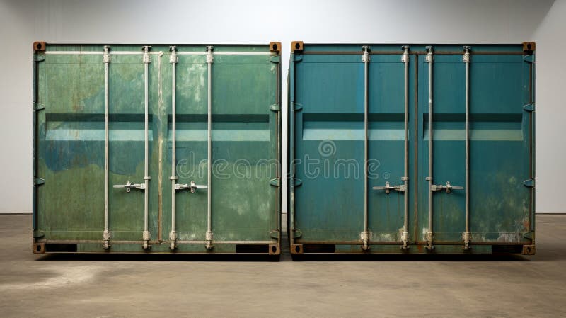 Many Long Cargo Containers are Stacked at the Terminal, in the Port for ...