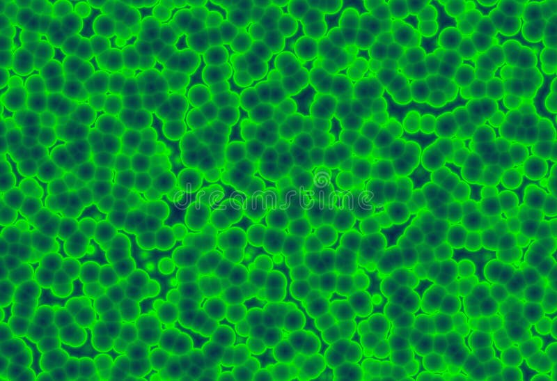 Many mixed green bio cells stock illustration. Illustration of bright ...