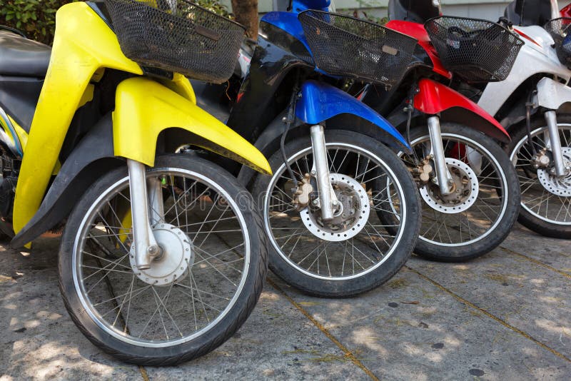 Many Motorbikes at the Parking Stock Photo - Image of shiny, moto: 31788266