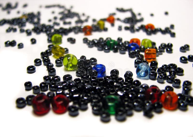 Multicolored Plastic Pearls/beads Stock Image - Image of industrial ...
