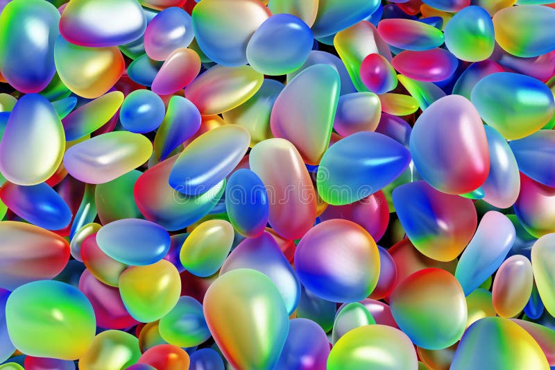 Many Multi-colored Translucent Stones. 3D Rendering Stock Illustration ... Many Multi-colored Translucent Stones. 3D Rendering Stock Illustration ...