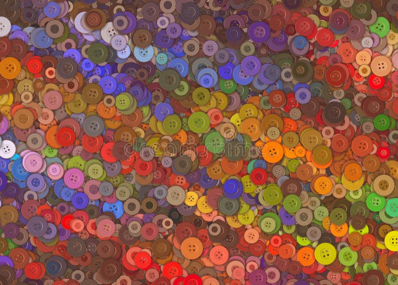 Many Multicolored Circle Clothes Button Backgrounds Stock Photo - Image ...