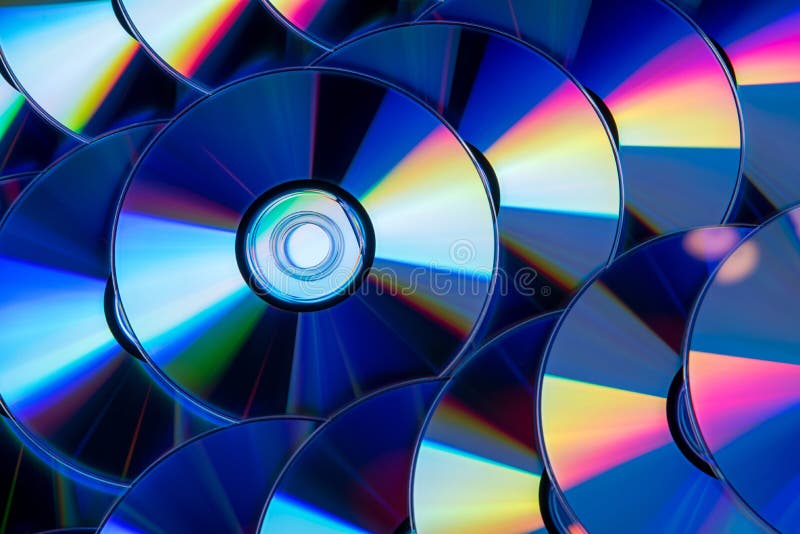 Rainbow discs stock image. Image of backup, group, color - 4695135