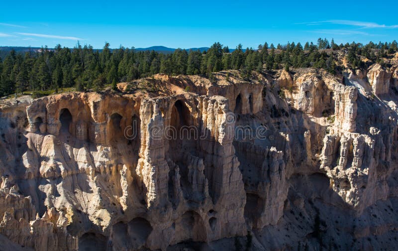 Many Natural Caves in the Cliff Stock Photo - Image of nature, rocks ...