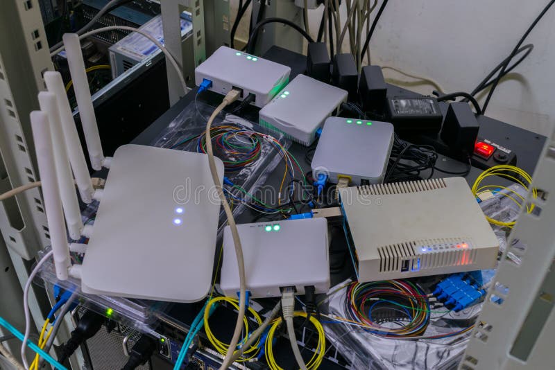 Server devices stock image. Image of network, farm, networking - 9490349