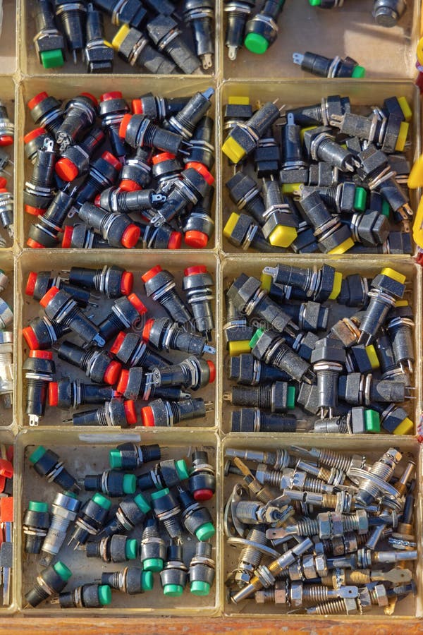 Push Button Switch stock photo. Image of industry, 2021 - 233604336