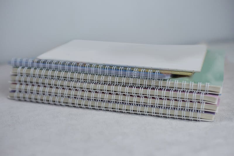Many Notebooks Stacked on Top of Each Other, Ready To Take Notes or ...