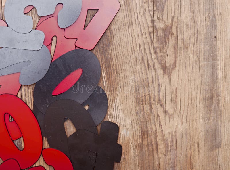 Many Numbers on an Old Analog Type Counter Stock Photo - Image of ...