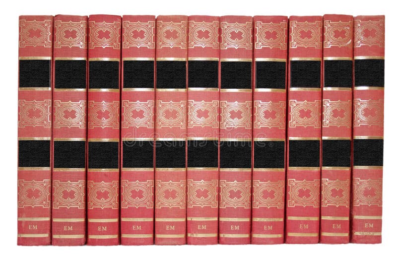 Old Retro Books with Color Covers on a White Shelf Front View. Mass ...