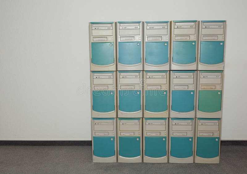 Many old computers stock photo. Image of throw, waste - 23465862