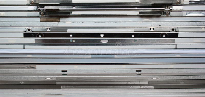 Many Old Lcd Screens. Stack of Tft Panels from Monitors, Side Vi Stock ...