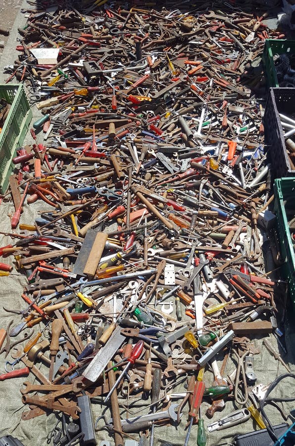 Many old and rusty tools stock photo. Image of metal - 151311596