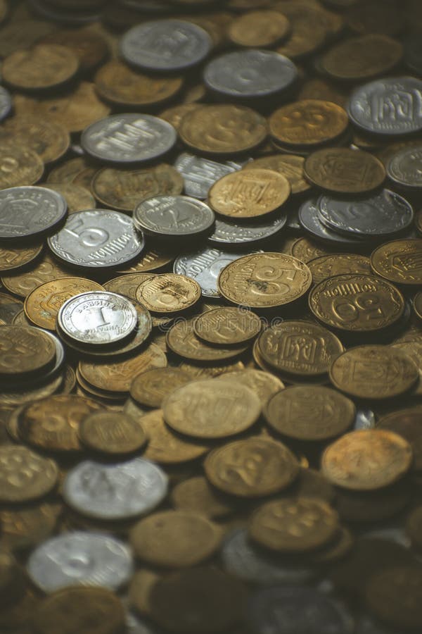 Many Old Rusty Ukrainian Coins Stock Image - Image of gold, earnings ...